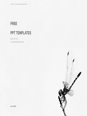 ( mẫu powerpoint ) dragonfly nature powerpoint templates standard