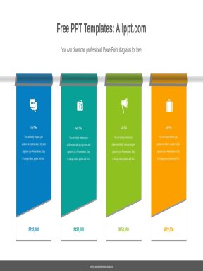 ( mẫu powerpoint ) vertical flag banner powerpoint diagram template