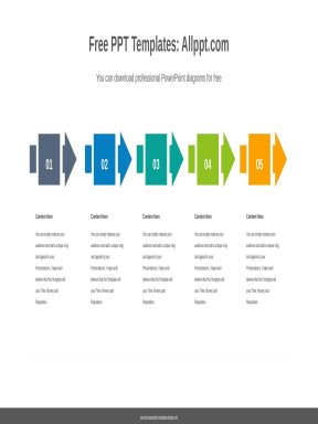 ( mẫu powerpoint ) rectangle crossing arrows powerpoint diagram template