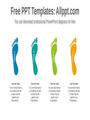 ( mẫu powerpoint ) human footprint powerpoint diagram template