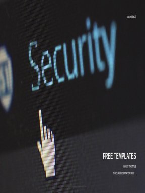 ( mẫu powerpoint ) security business PPT templates widescreen