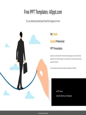 ( mẫu powerpoint ) tightrope businessman powerpoint diagram