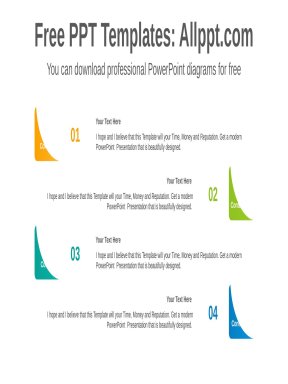 ( mẫu powerpoint ) corner rounded cards powerpoint diagram