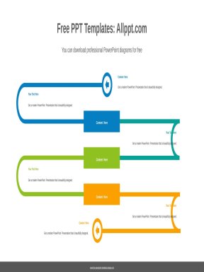 ( mẫu powerpoint ) curved line path powerpoint diagram template