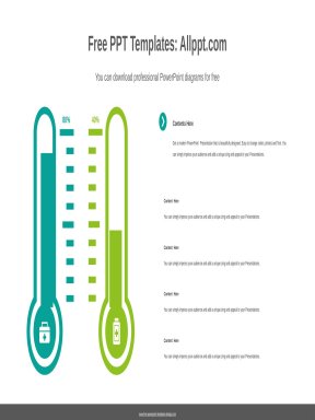 ( mẫu powerpoint ) thermometer chart powerpoint diagram 1