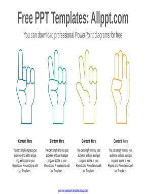 ( mẫu powerpoint ) finger numbering powerpoint diagram