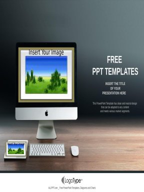 ( mẫu powerpoint ) monitor and tablet mockup powerpoint templates standard