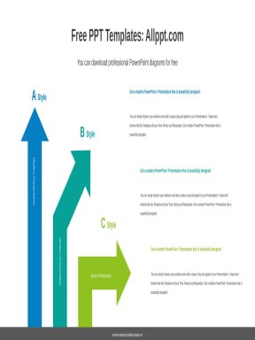 ( mẫu powerpoint ) angled arrow stairs powerpoint diagram