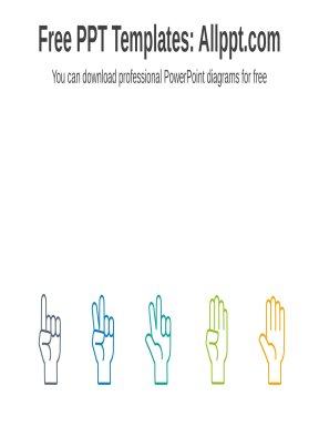 ( mẫu powerpoint ) finger numbering banner powerpoint diagram