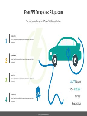 ( mẫu powerpoint ) electric vehicle charge powerpoint diagram template
