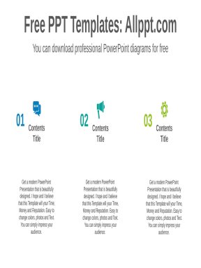 ( mẫu powerpoint ) donut text box powerpoint diagram template