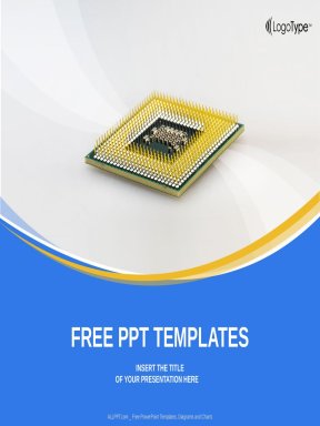 ( mẫu powerpoint ) computer CPU chip powerpoint templates standard
