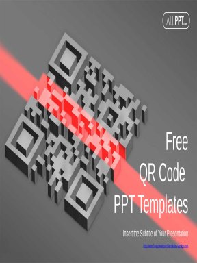 ( mẫu powerpoint ) QR code scanning powerpoint templates
