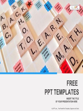 ( mẫu powerpoint ) alphabet letters on wooden scrabble pieces ...