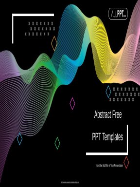 ( mẫu powerpoint ) abstract wave lines powerpoint templates
