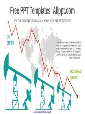 ( mẫu powerpoint ) oil price decline powerpoint diagram