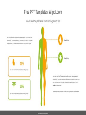 ( mẫu powerpoint ) human silhouette comparison PPT diagram