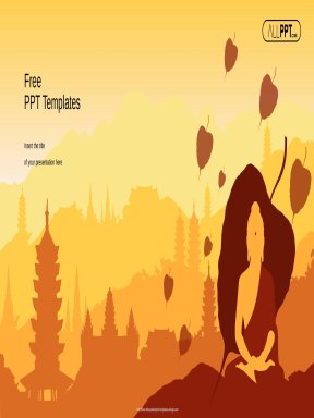 ( mẫu powerpoint ) monk buddhism meditation powerpoint templates
