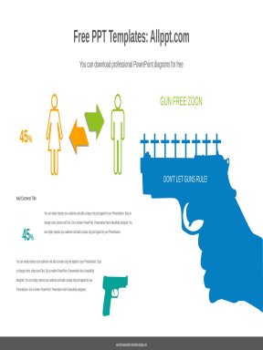 ( mẫu powerpoint ) gun risk comparison powerpoint diagram