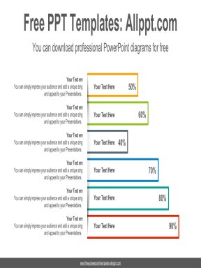 ( mẫu powerpoint ) paper texture bar chart powerpoint diagram template