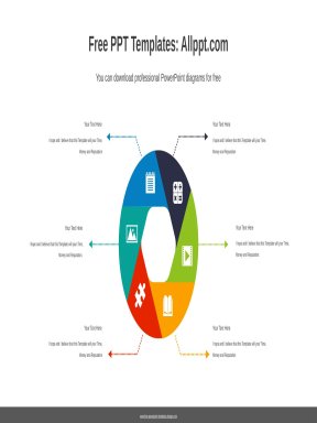 ( mẫu powerpoint ) rotation six sector powerpoint diagram