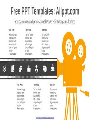 ( mẫu powerpoint ) projector film powerpoint diagram