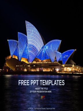 ( mẫu powerpoint ) sydney opera house travel powerpoint templates standard