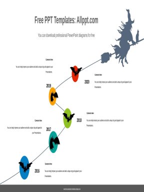 ( mẫu powerpoint ) five level linear powerpoint diagram