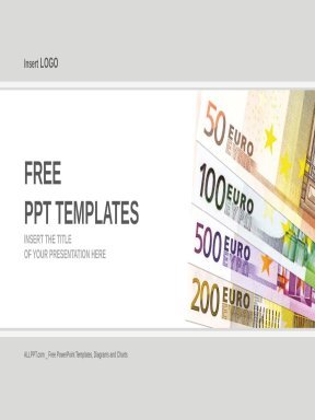 ( mẫu powerpoint ) euro banknotes finance powerpoint templates widescreen