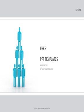 ( mẫu powerpoint ) human pyramid business PPT templates widescreen