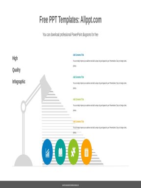 ( mẫu powerpoint ) desk lamp highlight powerpoint diagram