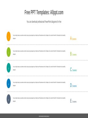( mẫu powerpoint ) list alphabet powerpoint diagram template