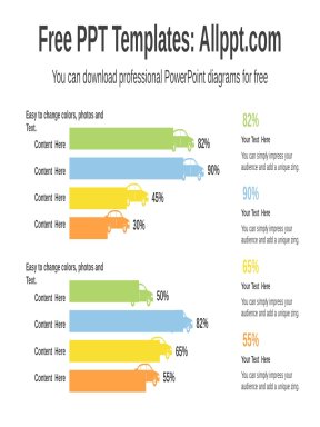 ( mẫu powerpoint ) comparison car chart powerpoint diagram