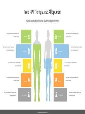 ( mẫu powerpoint ) human body percentage diagram template