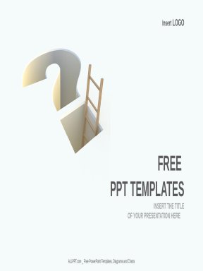 ( mẫu powerpoint ) question sign business PPT templates widescreen