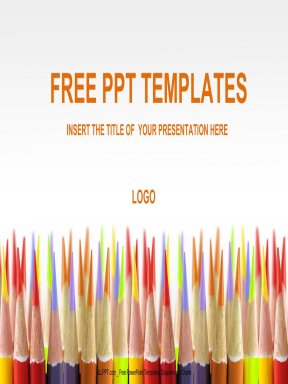 ( mẫu powerpoint ) colored pencils education powerpoint templates ...