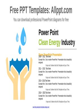 ( mẫu powerpoint ) clean water powerpoint diagram