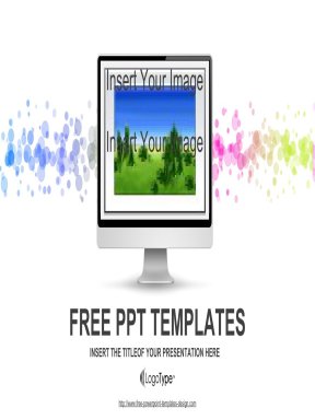 ( mẫu powerpoint ) simple monitor powerpoint template powerpoint templates