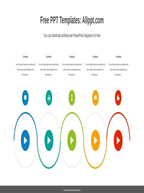 ( mẫu powerpoint ) snake wave circle powerpoint diagram