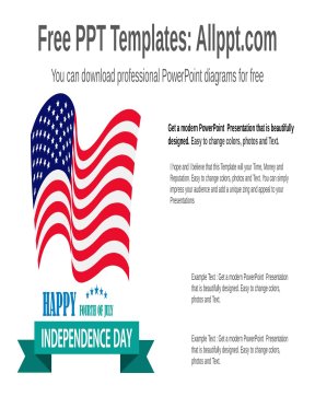 ( mẫu powerpoint ) independence day powerpoint diagram