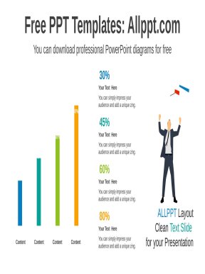 ( mẫu powerpoint ) target bar chart powerpoint diagram