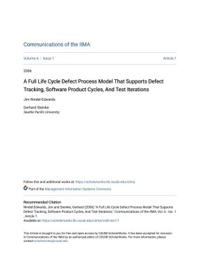 A Full Life Cycle Defect Process Model That Supports Defect Track