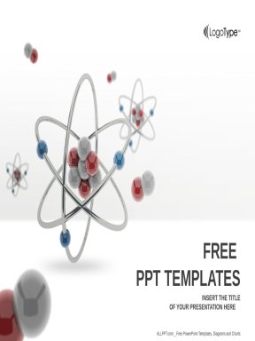 ( mẫu powerpoint ) 3d atom model powerpoint templates standard