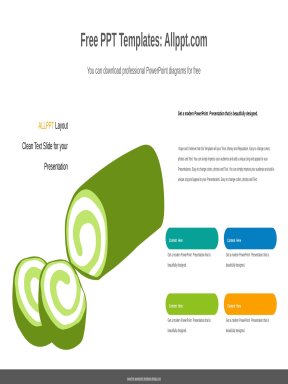 ( mẫu powerpoint ) roll cake powerpoint diagram