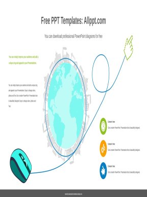 ( mẫu powerpoint ) mouse cursor powerpoint diagram