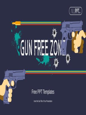 ( mẫu powerpoint ) gun free zone powerpoint templates