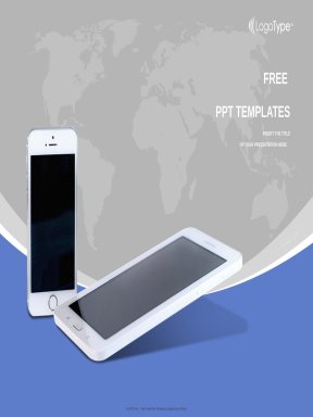 ( mẫu powerpoint ) mobile phones with lines powerpoint templates standard