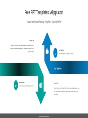 ( mẫu powerpoint ) reverse facing arrow powerpoint diagram template