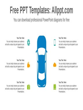 ( mẫu powerpoint ) car symmetry banner powerpoint diagram