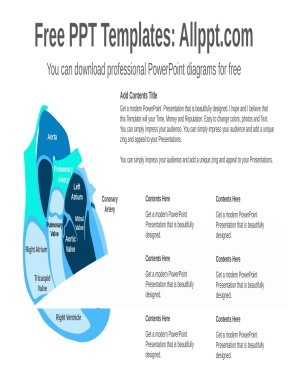 ( mẫu powerpoint ) human heart powerpoint diagram